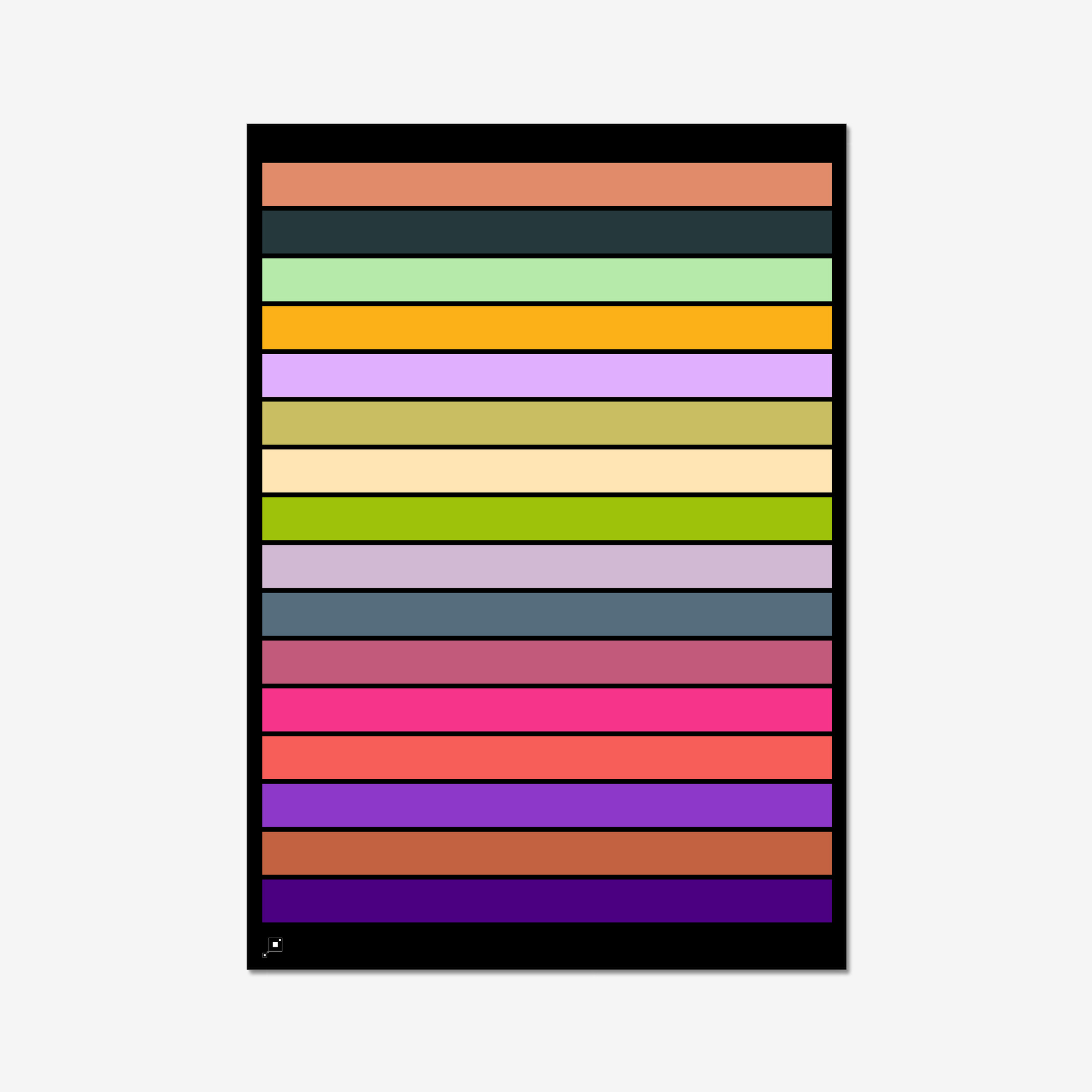 Custom Colour Palette Stripes | Digital Download