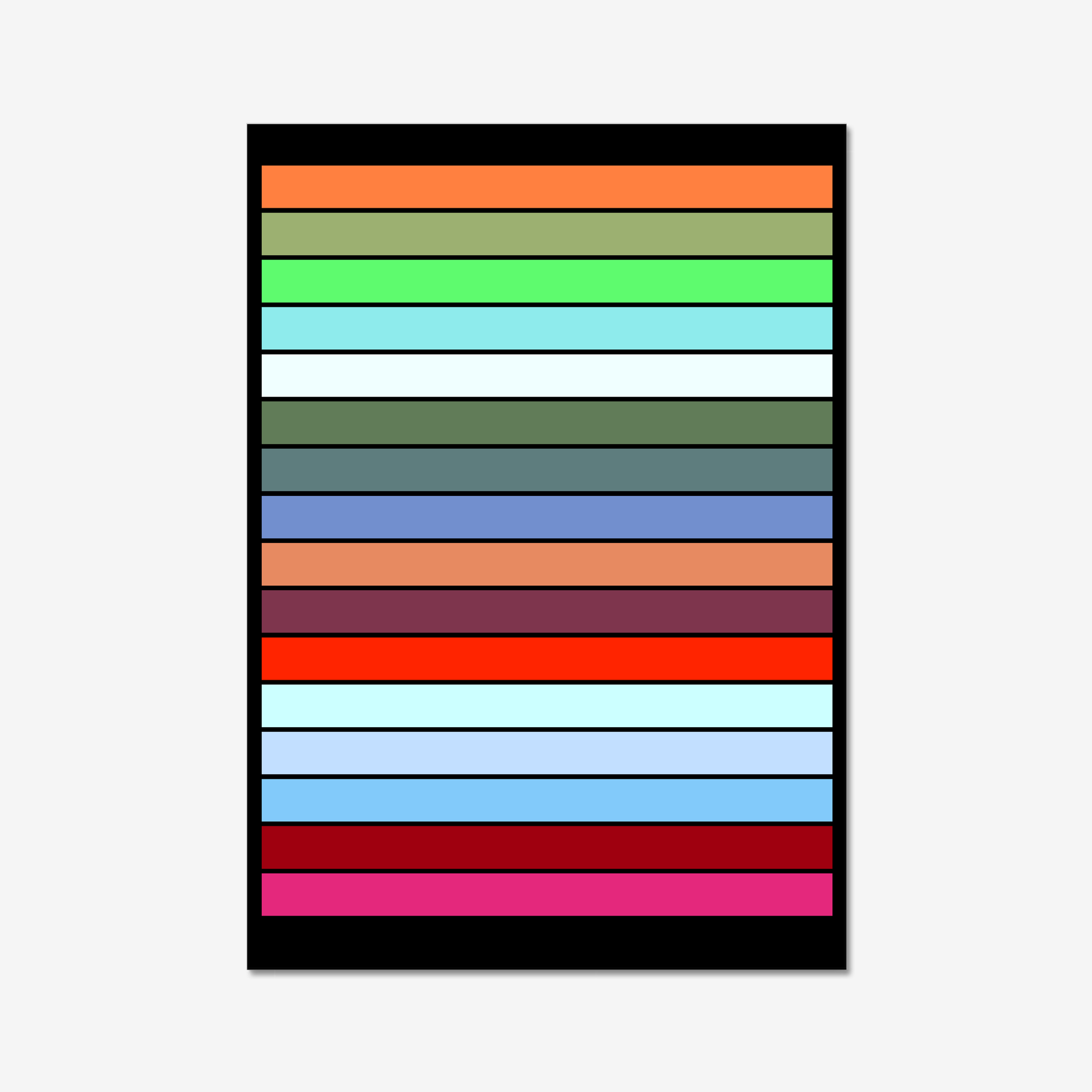Custom Colour Palette Stripes | Digital Download